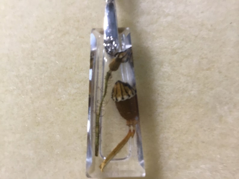 Poppy Necklace,resin Flower Necklace,choker Necklace,poppy Pendant ...