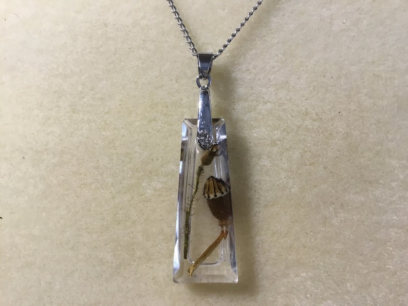 Poppy Necklace,resin Flower Necklace,choker Necklace,poppy Pendant ...