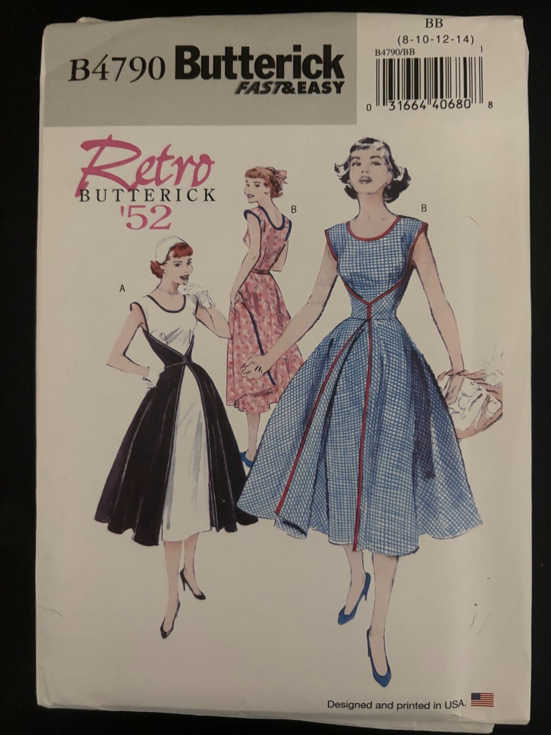 Butterick B4790 Retro Wrap Dresses Size 8-14 - Etsy
