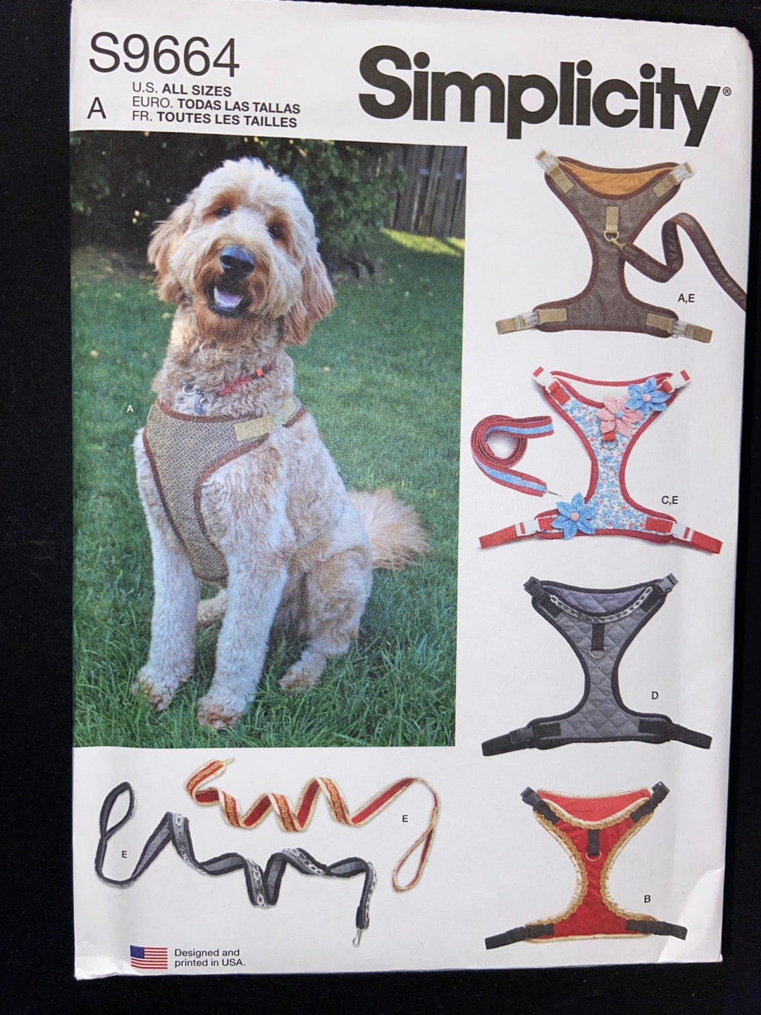 Simplicity S9664 Dog Harness All Sizes - Etsy