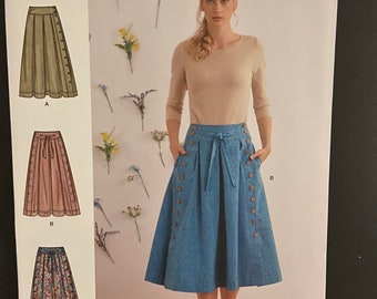Simplicity Sewing Pattern S9377 Misses' Flared Skirts in Two Lengths - Etsy