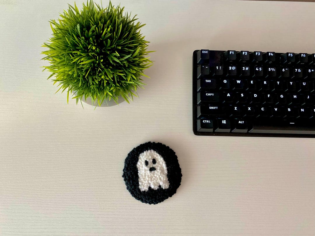 Customizable Halloween Punch Needle Ghost Coaster || Trendy Car ...