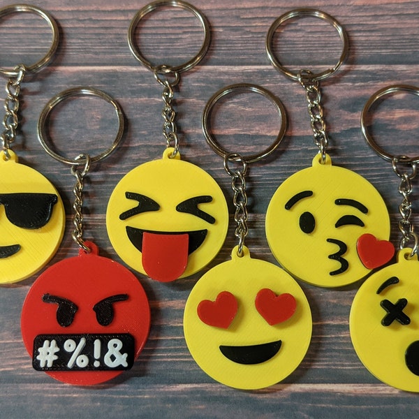 Emoji Keychain - Etsy