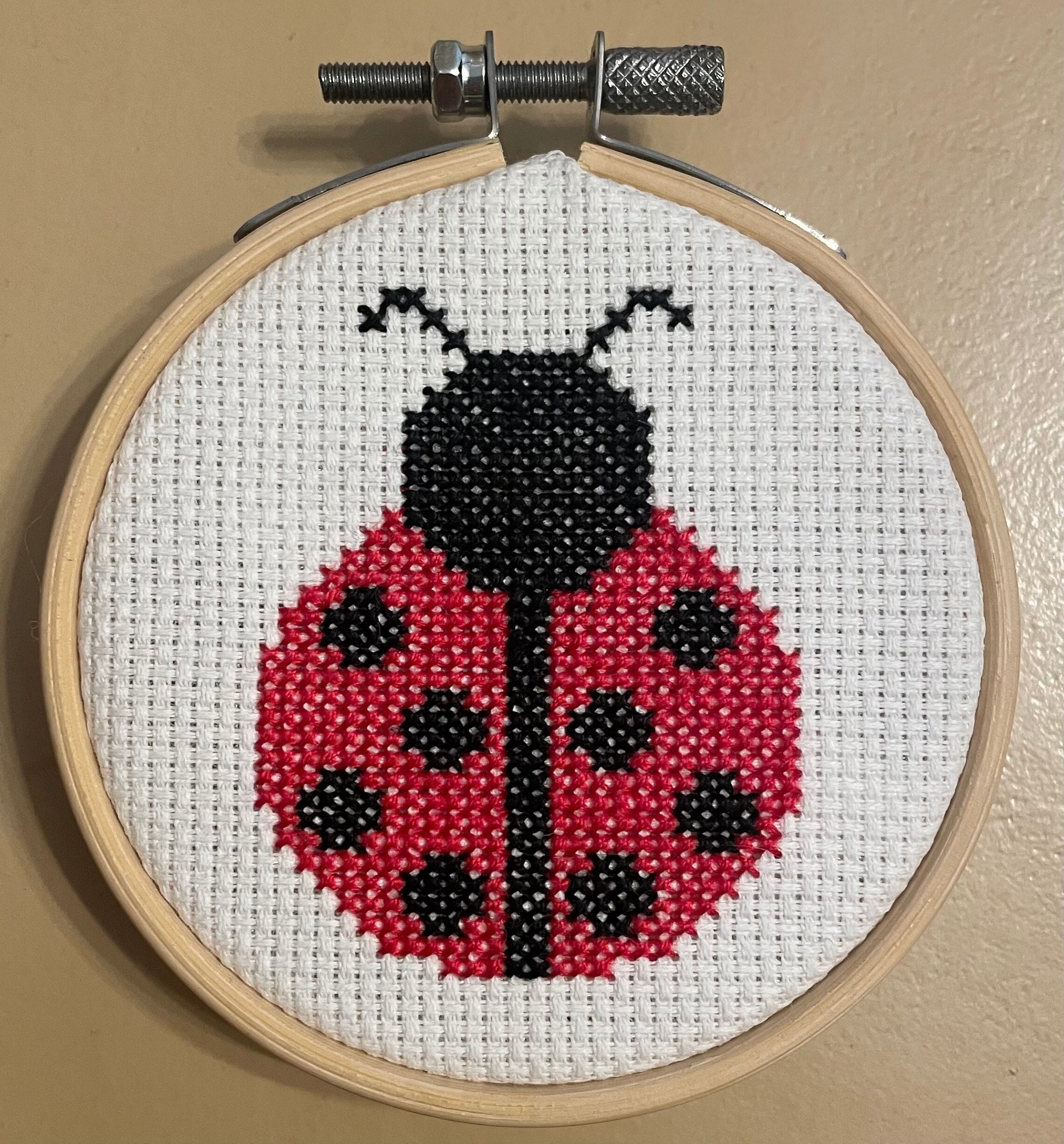 PATTERN Ladybug Cross Stitch Chart Instant Download Includes Directions ...