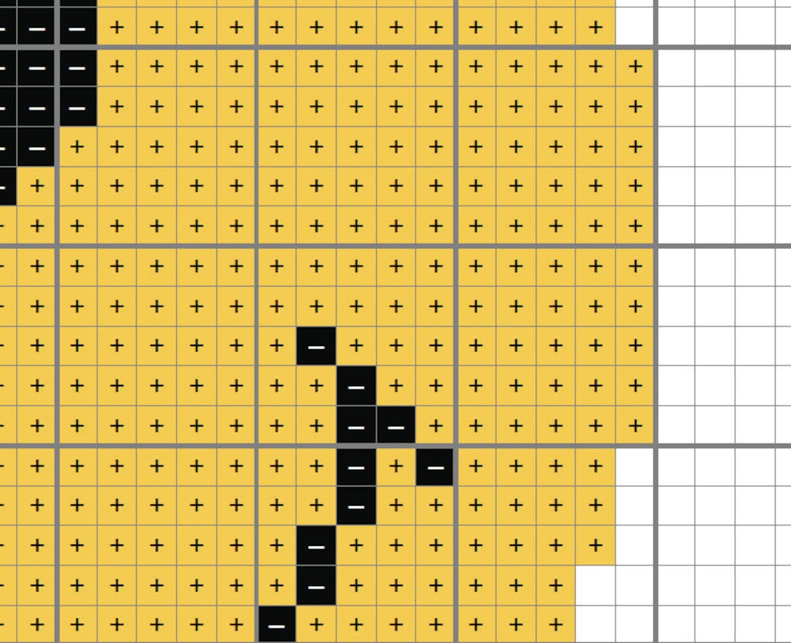 PATTERN Yellow Smiley Face Cross Stitch Chart Instant Download Includes ...
