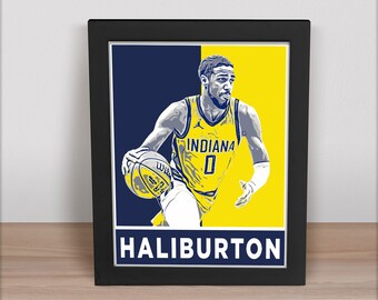 Tyrese Haliburton Digital Print - Etsy