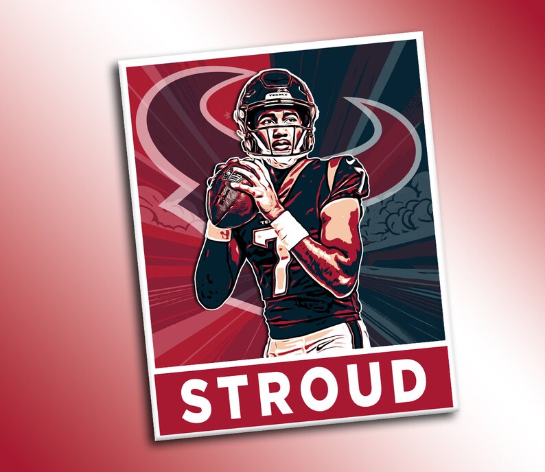 Instant Download Houston Texans Star Quarterback CJ Stroud 16x20 ...