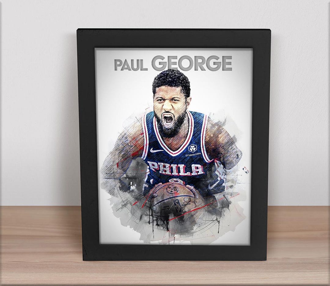 Instant Download Poster Philadelphia 76ers Super Star Paul George ...