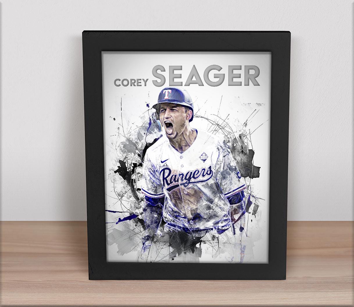 Instant Download Digital Art 16x20 Print Texas Rangers Star Corey ...