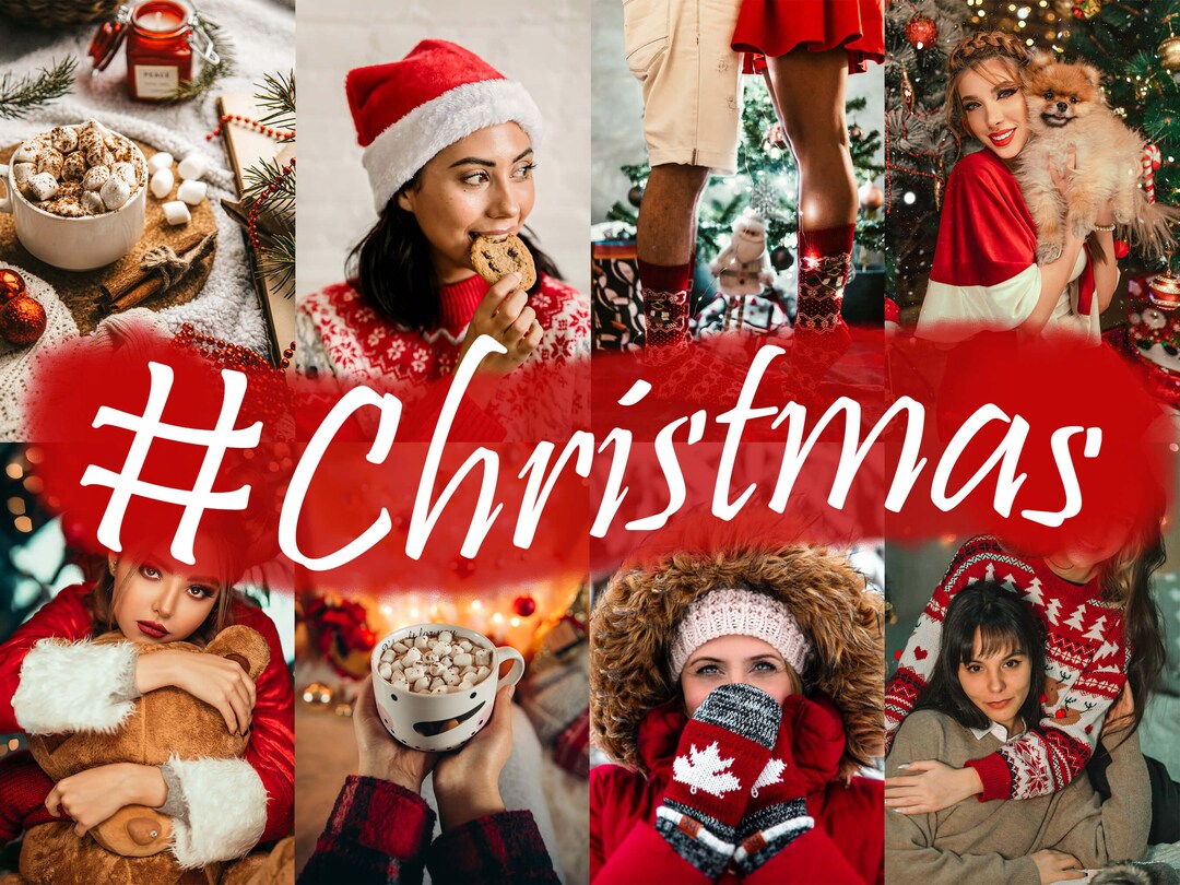 15 Lightroom Christmas Preset & Winter Preset Christmas Filter Xmas ...