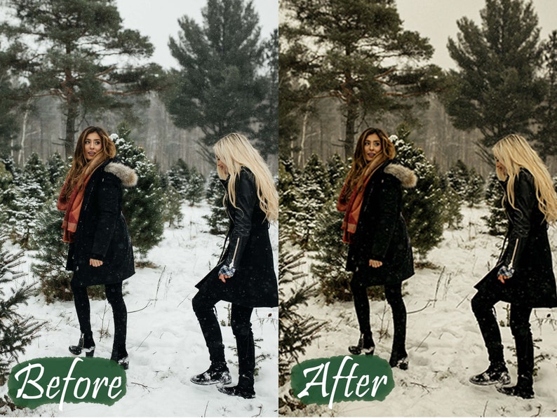 12 Warm & Cozy Christmas Presets Winter and Holiday Filters Xmas Filter ...