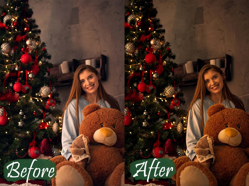 12 Warm & Cozy Christmas Presets Winter and Holiday Filters Xmas Filter ...