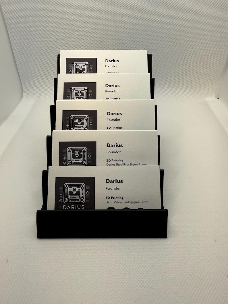 Custom Business Card Holder – 3D Printed Desk Organizer, Office Gift ...