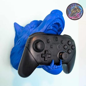 Wall Mounted | Wolf Controller Holder | Gamer Gift | Rustic Desk Decor ...