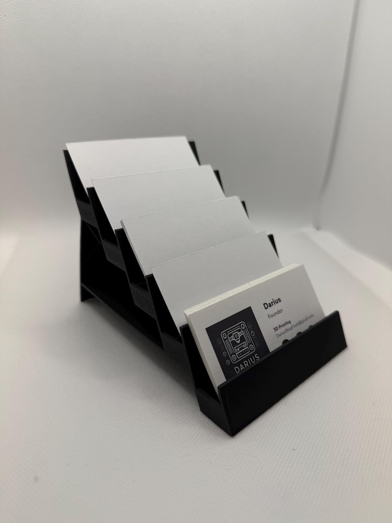 Business Card Holder – 3D Printed Desk Organizer, Office Gift ...