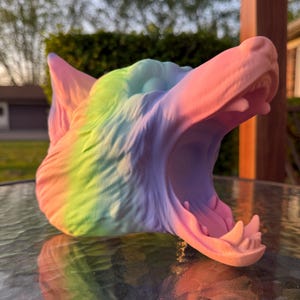 Wall Mounted | Wolf Controller Holder | Gamer Gift | Rustic Desk Decor ...