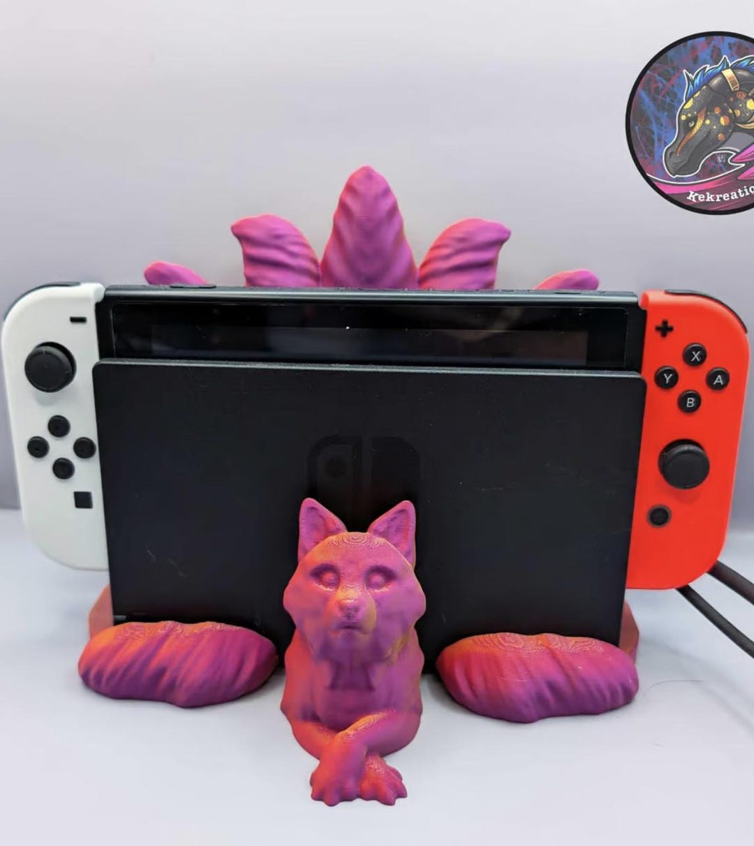 Kitsune Nintendo Switch Dock Stand Fox Spirit Decor, Gaming Accessory ...