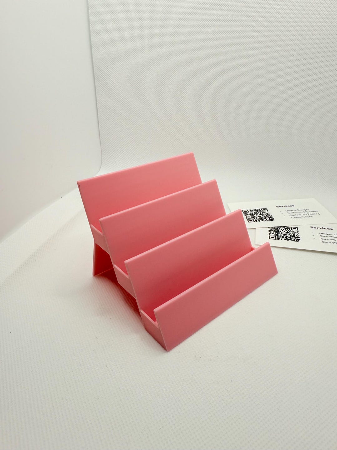 3D Printed Card Holder | Holds 1–5 Cards | Custom Text Option ...