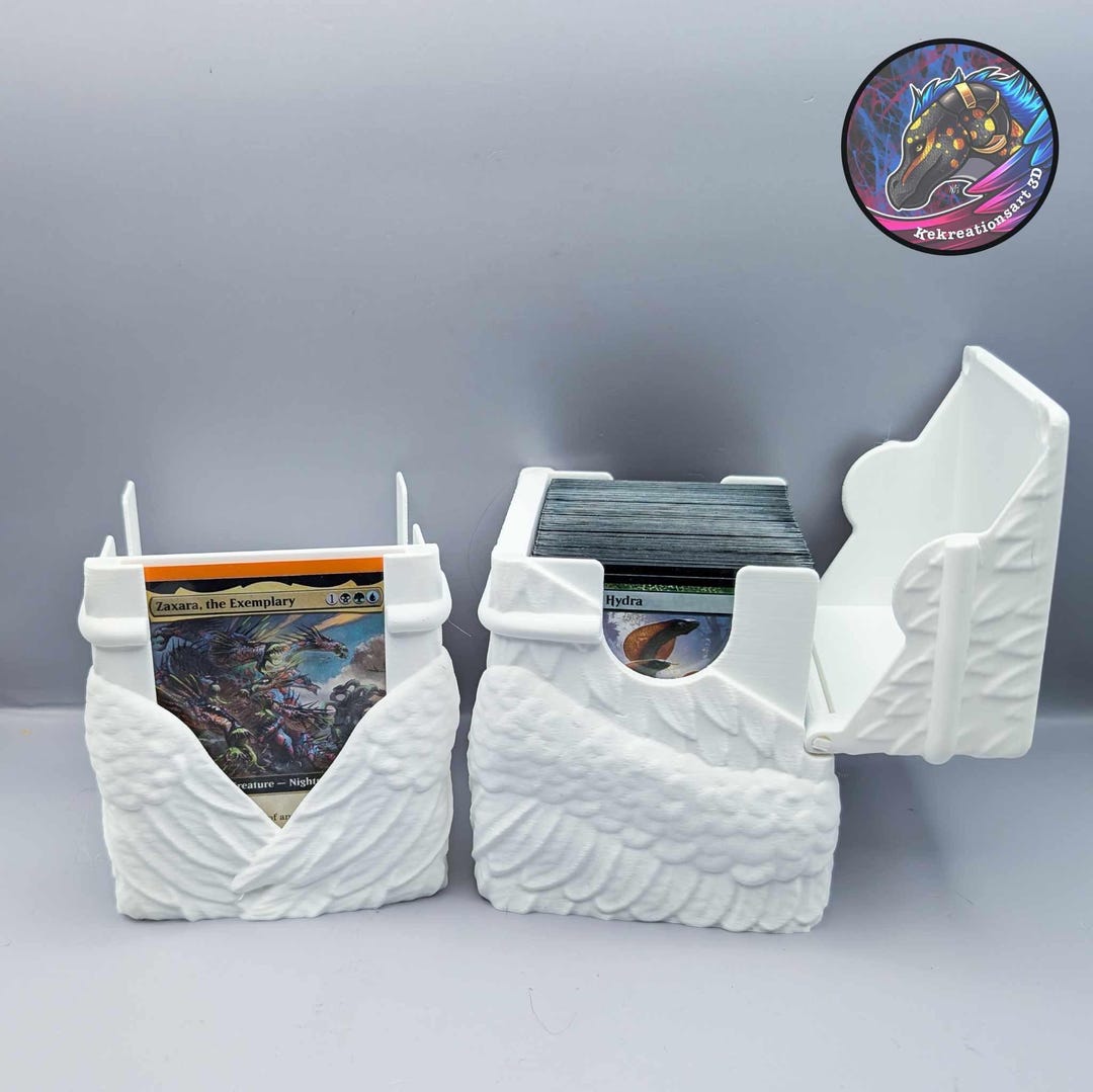 3D Printed Boutique Angel Card Deck Box - Unique Storage, Fantasy ...