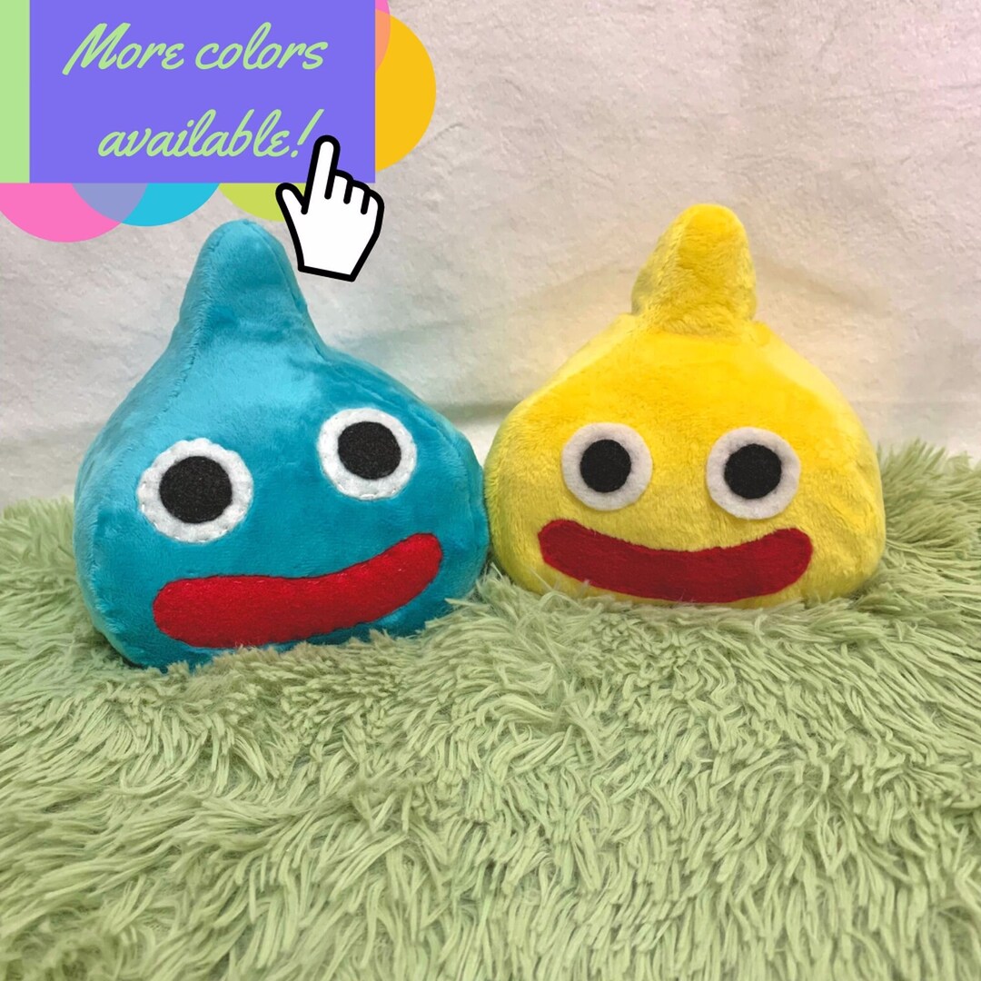 Dragon Quest Slime Plush: Handmade Minky Stuffed Animal - Etsy