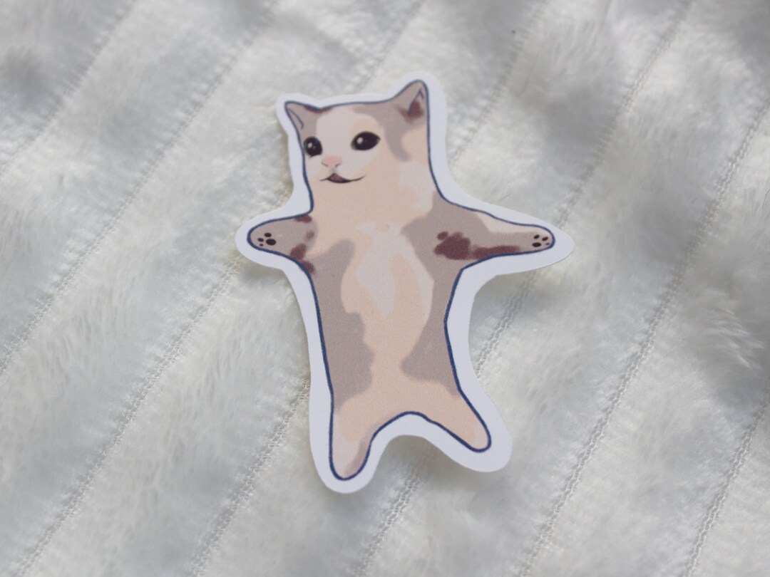 Happy Dance Cat Funny Meme Vinyl Waterproof Sticker Cute - Etsy