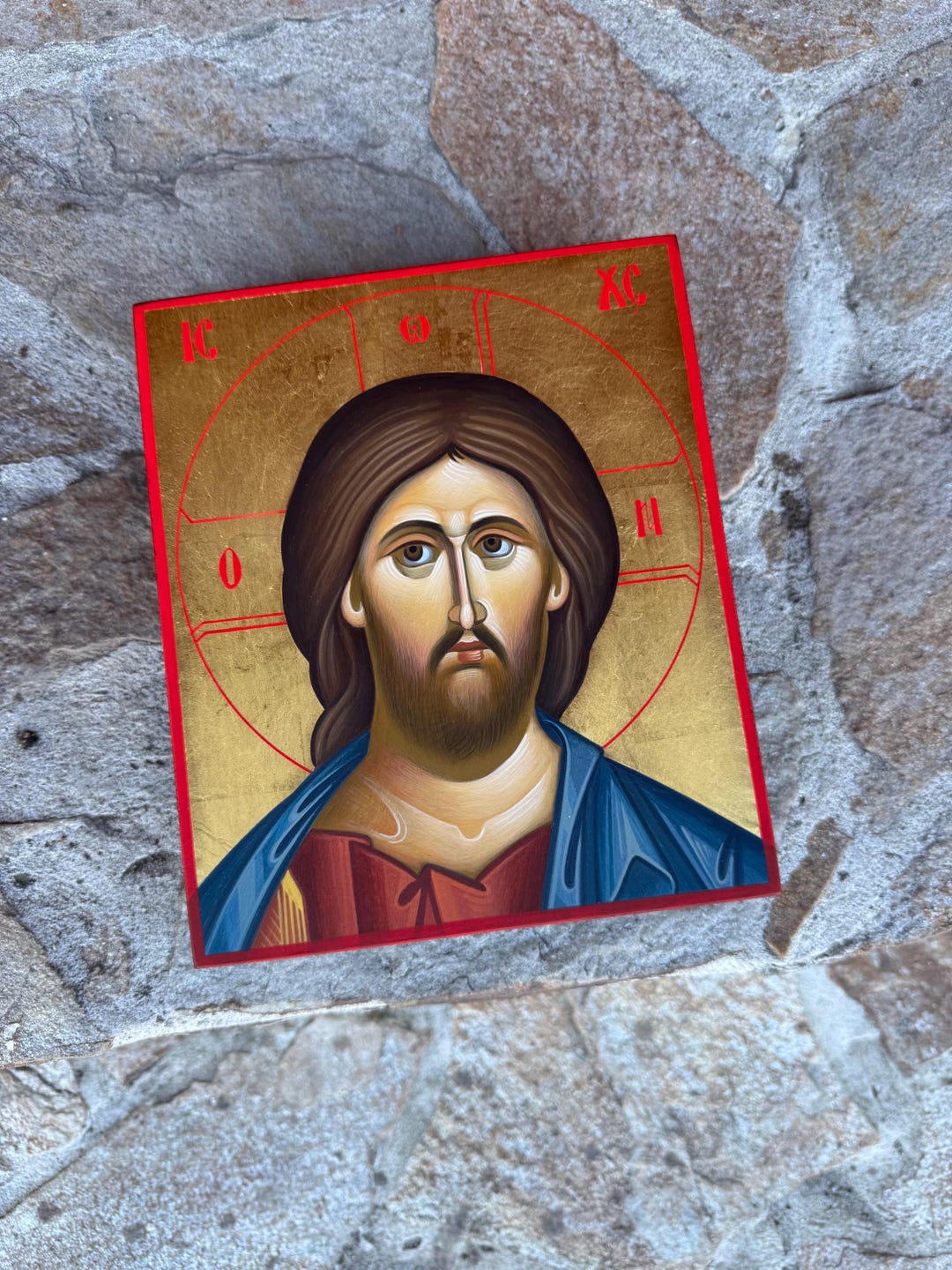 Handpainted Icon of Jesus Christ - Etsy