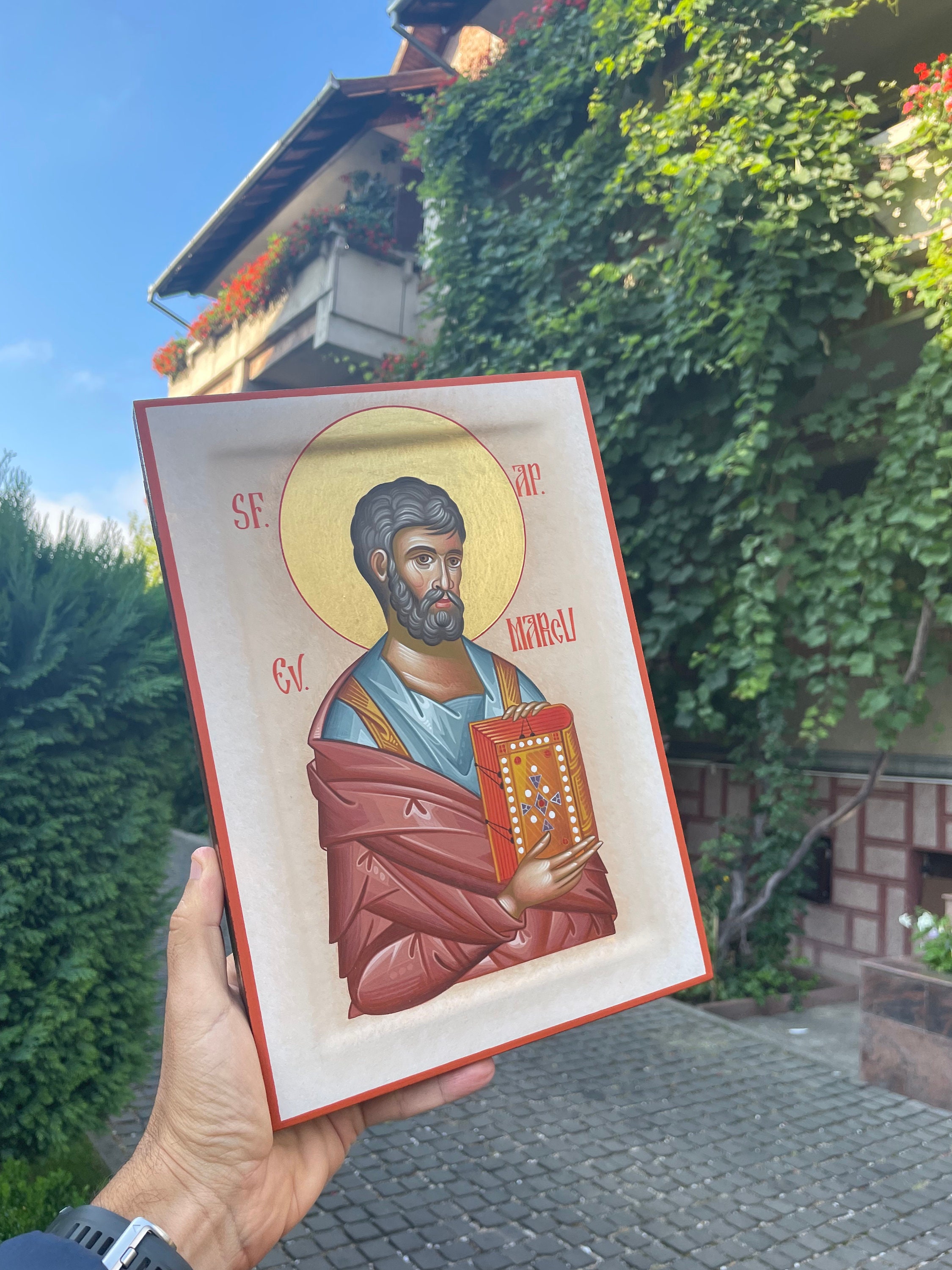 Handpainted Icon of Saint Mark the Evangelist - Etsy