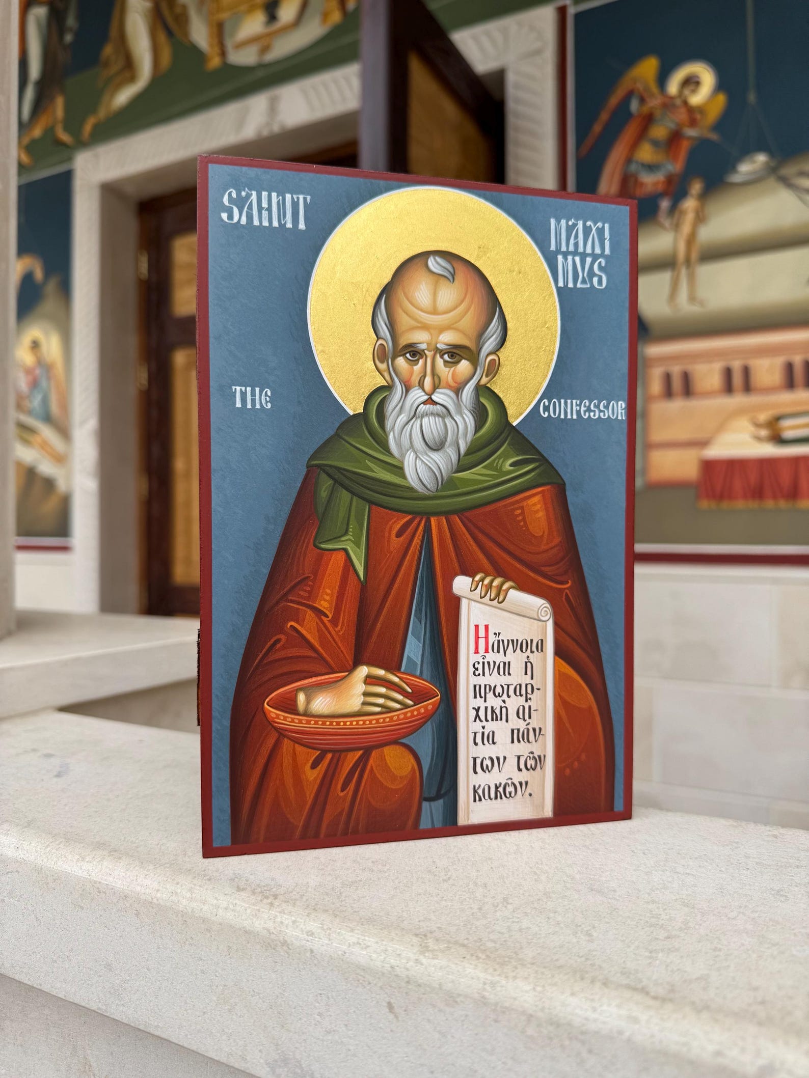 Handpainted Icon of Saint Maximus the Confesser | Byzantine Icon ...