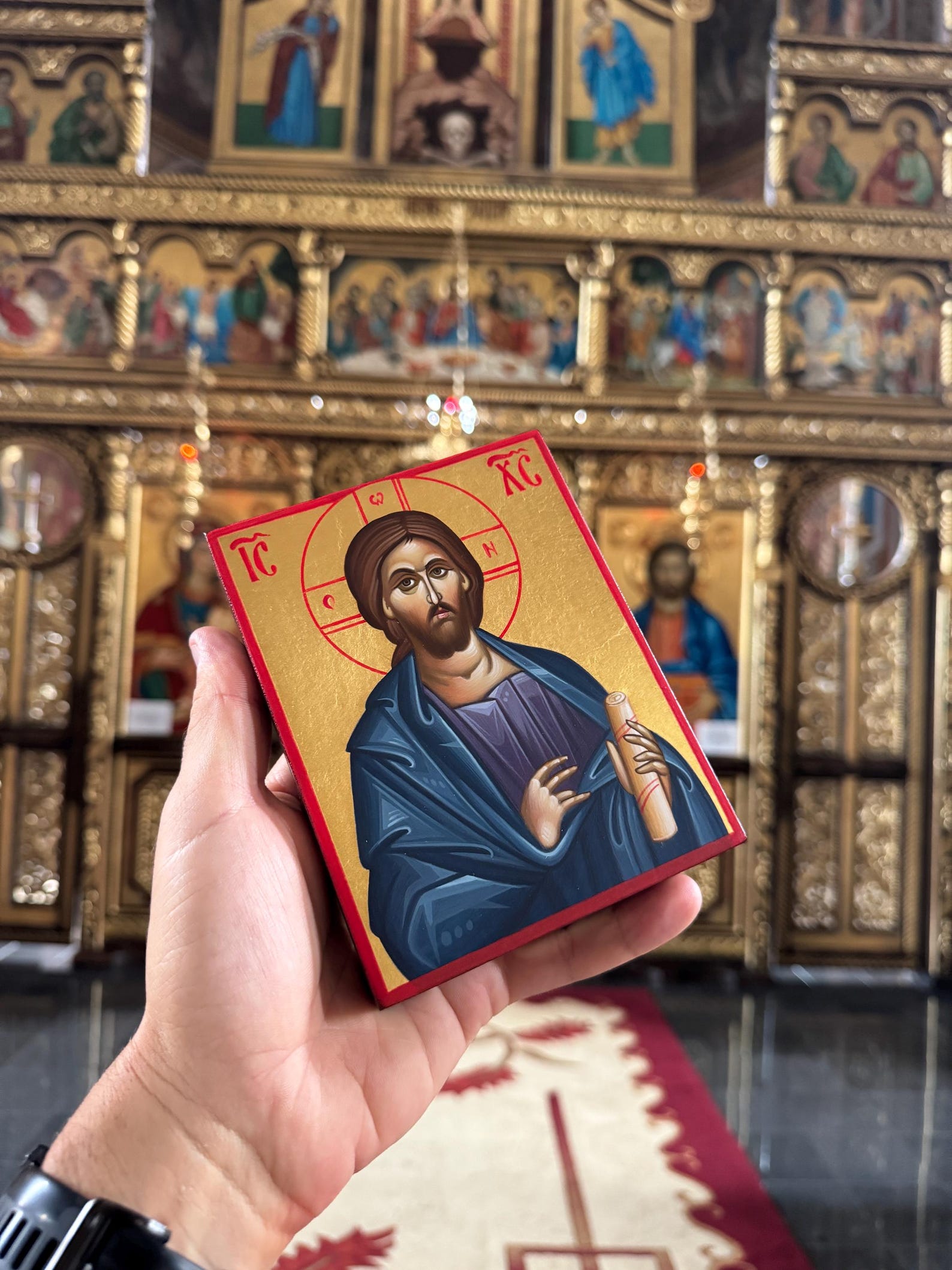Byzantine Icon of Christ Pantocrator - Orthodox Spiritual Art - Etsy