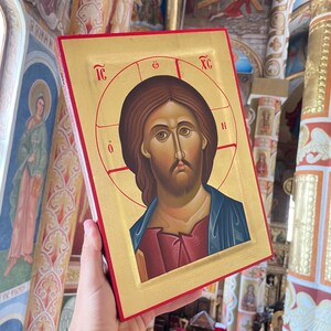 Handpainted Icon of Jesus Christ - Etsy