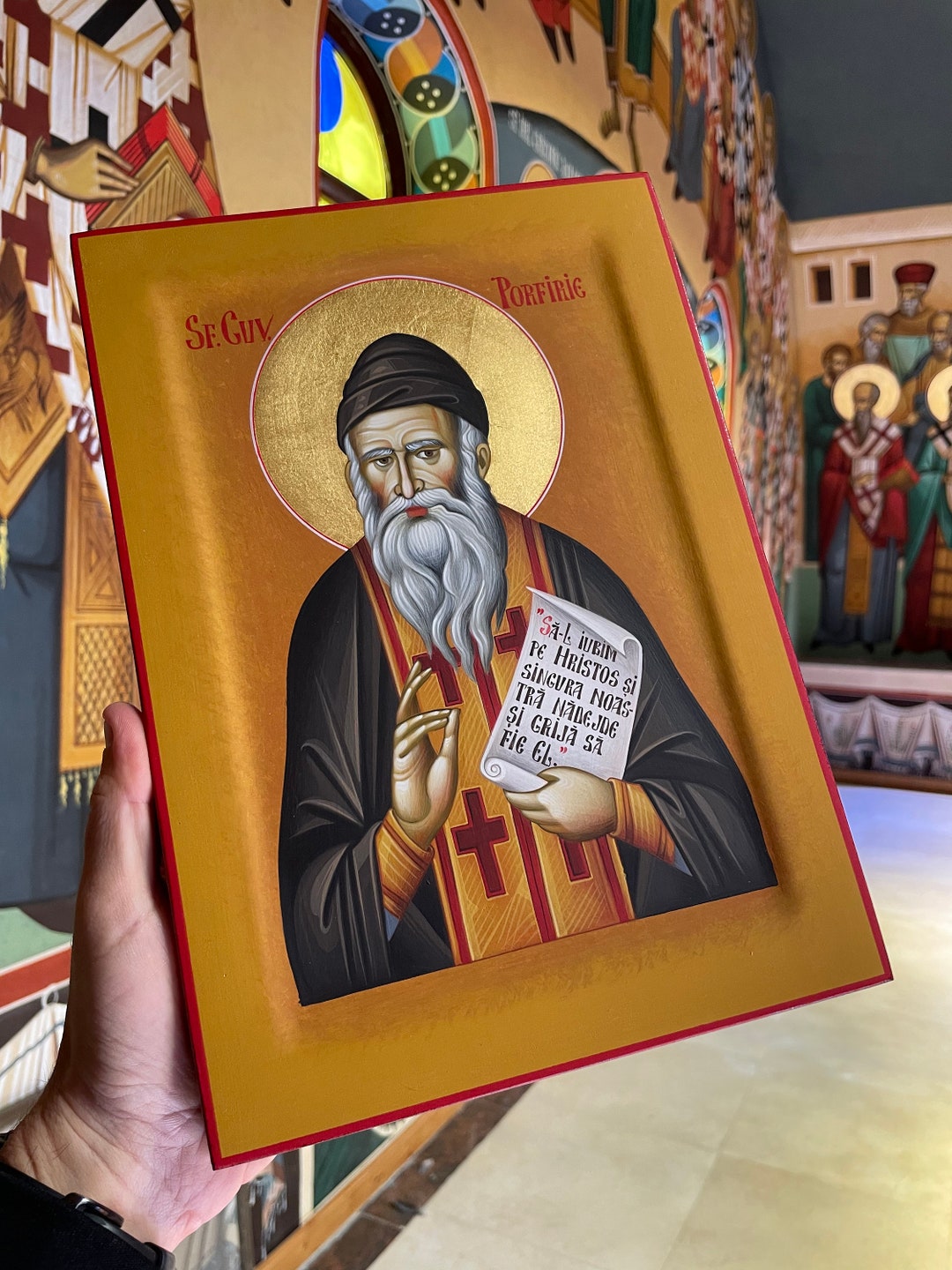 Handmade Icon of Saint Porphyrius the Kapsokalivite - Etsy