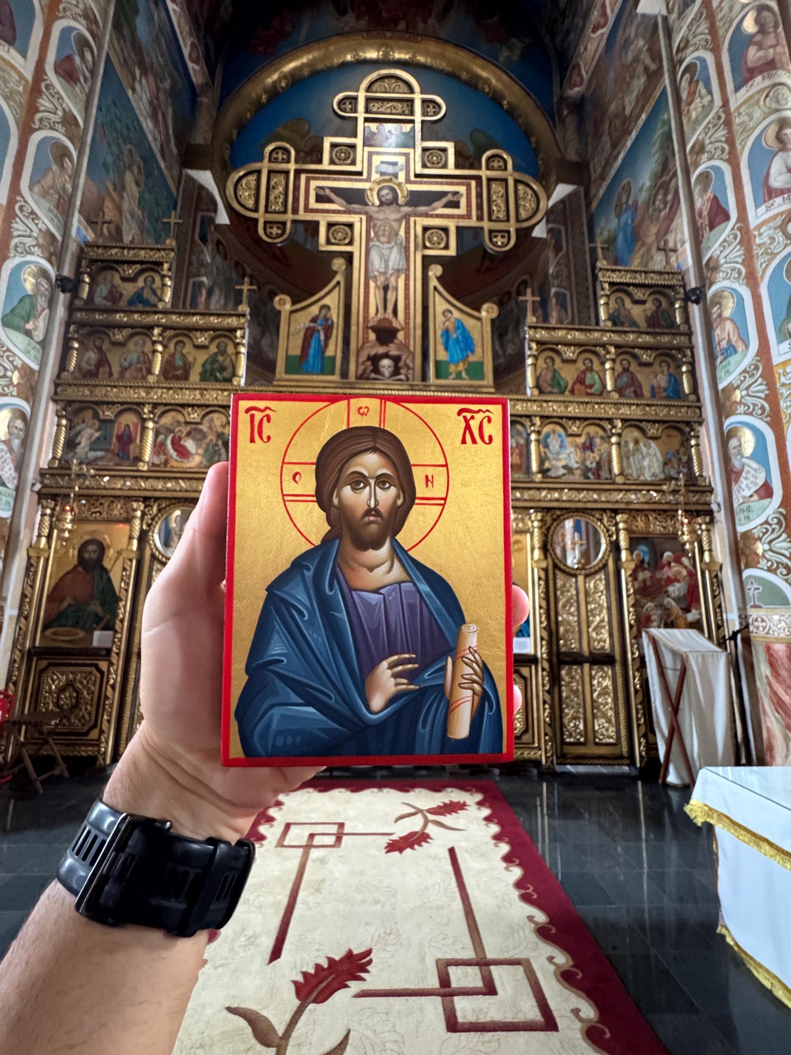 Byzantine Icon of Christ Pantocrator - Orthodox Spiritual Art - Etsy