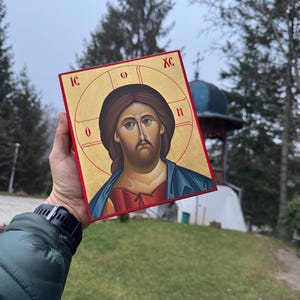 Handpainted Icon of Jesus Christ - Etsy