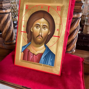 Handpainted Icon of Jesus Christ - Etsy