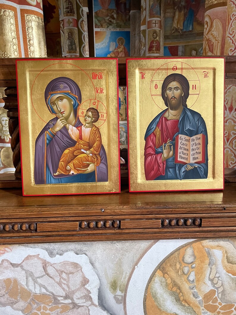 Theotokos | Virgin Mary | Mother of God Handpainted Icon - Etsy