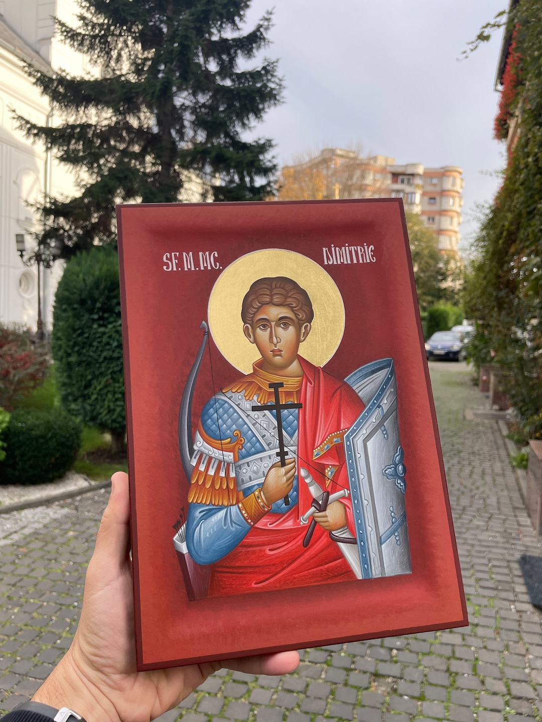 Saint Demetrius of Thessaloniki Handpainted Icon on Wood - Etsy