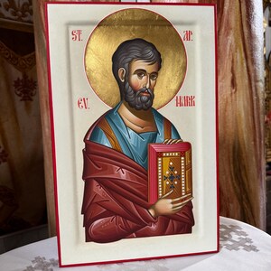 Handpainted Icon of Saint Mark the Evangelist - Etsy
