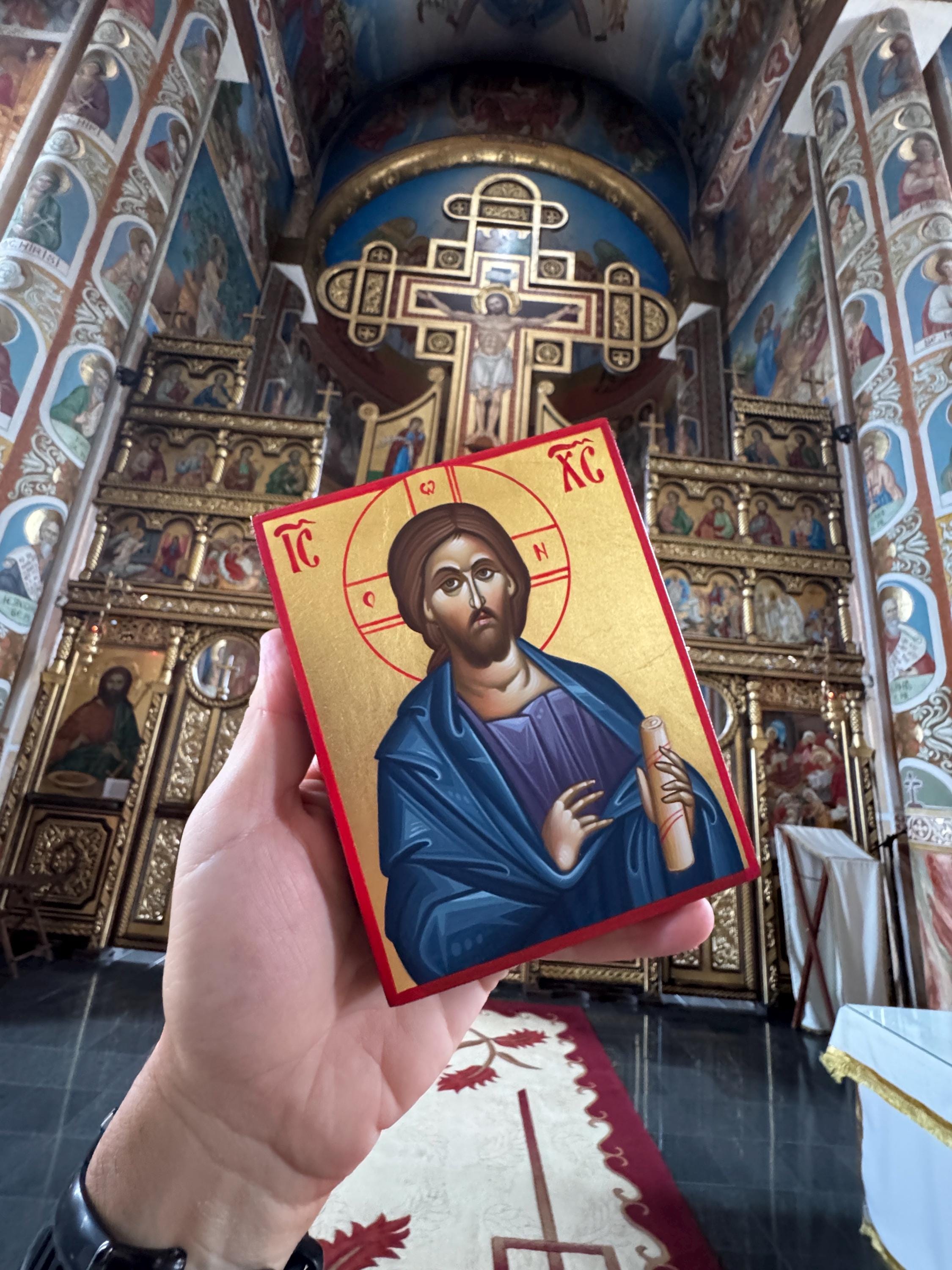 Byzantine Icon of Christ Pantocrator - Orthodox Spiritual Art - Etsy