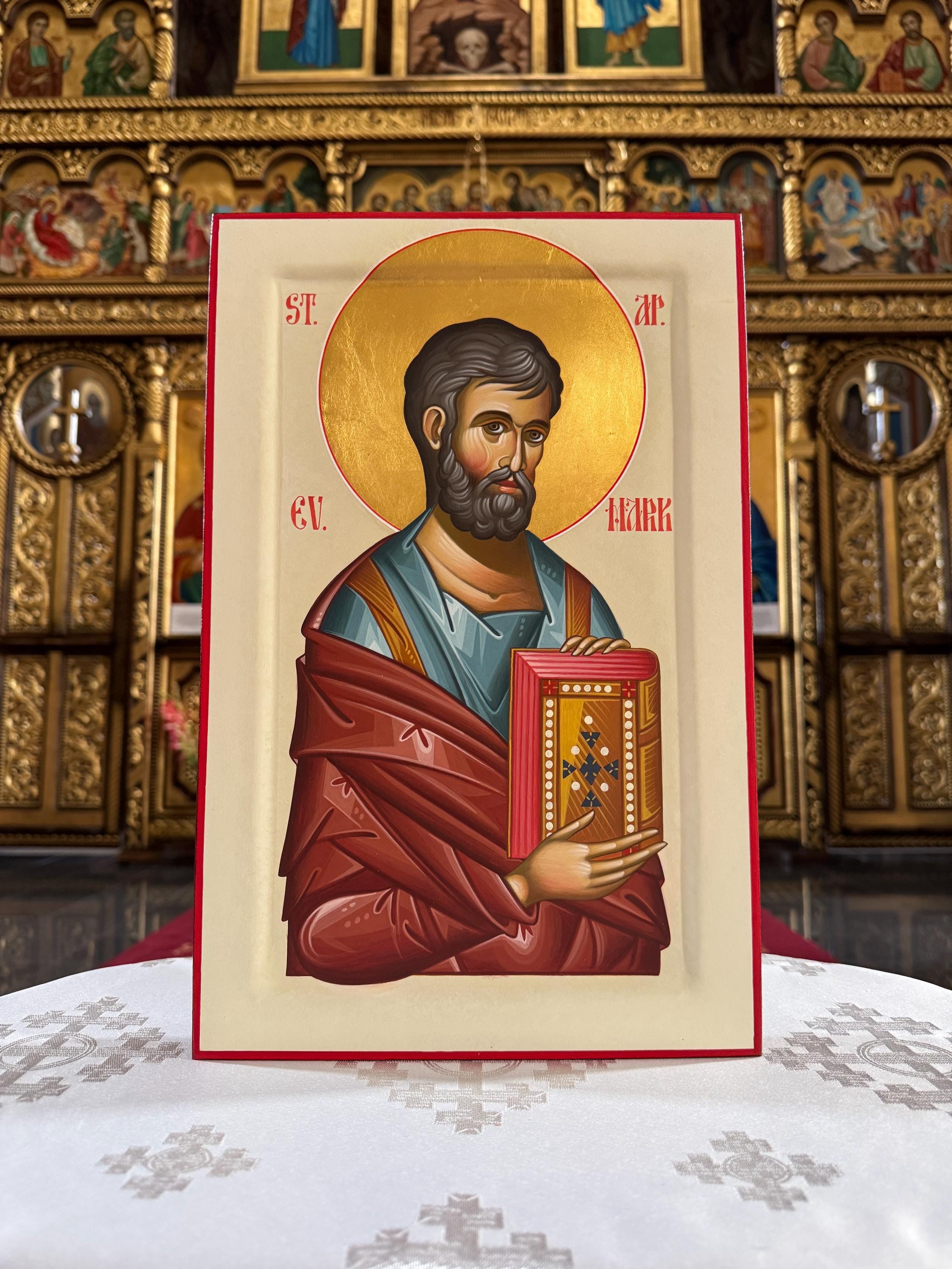 Handpainted Icon of Saint Mark the Evangelist - Etsy