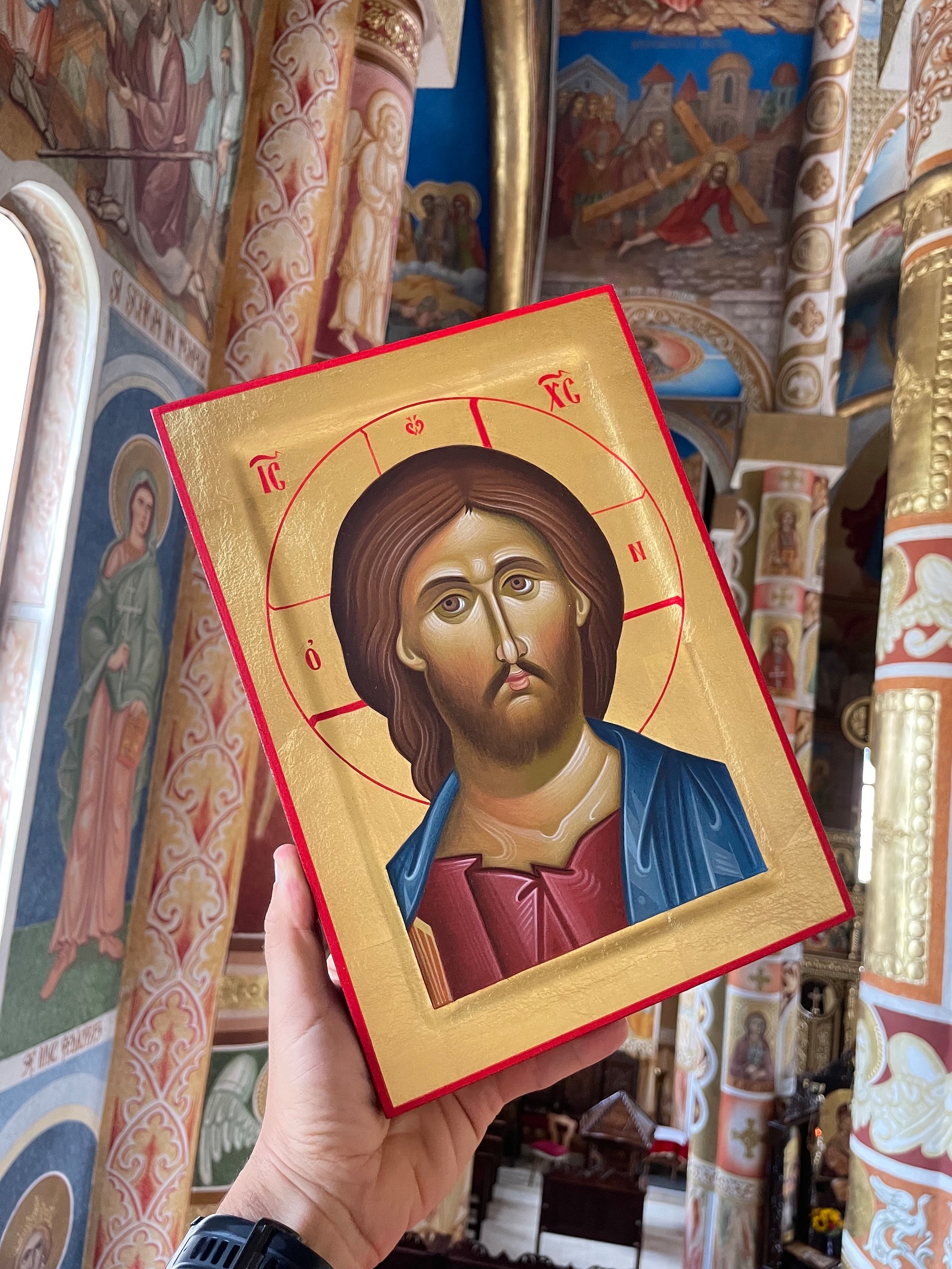 Handpainted Icon of Jesus Christ - Etsy