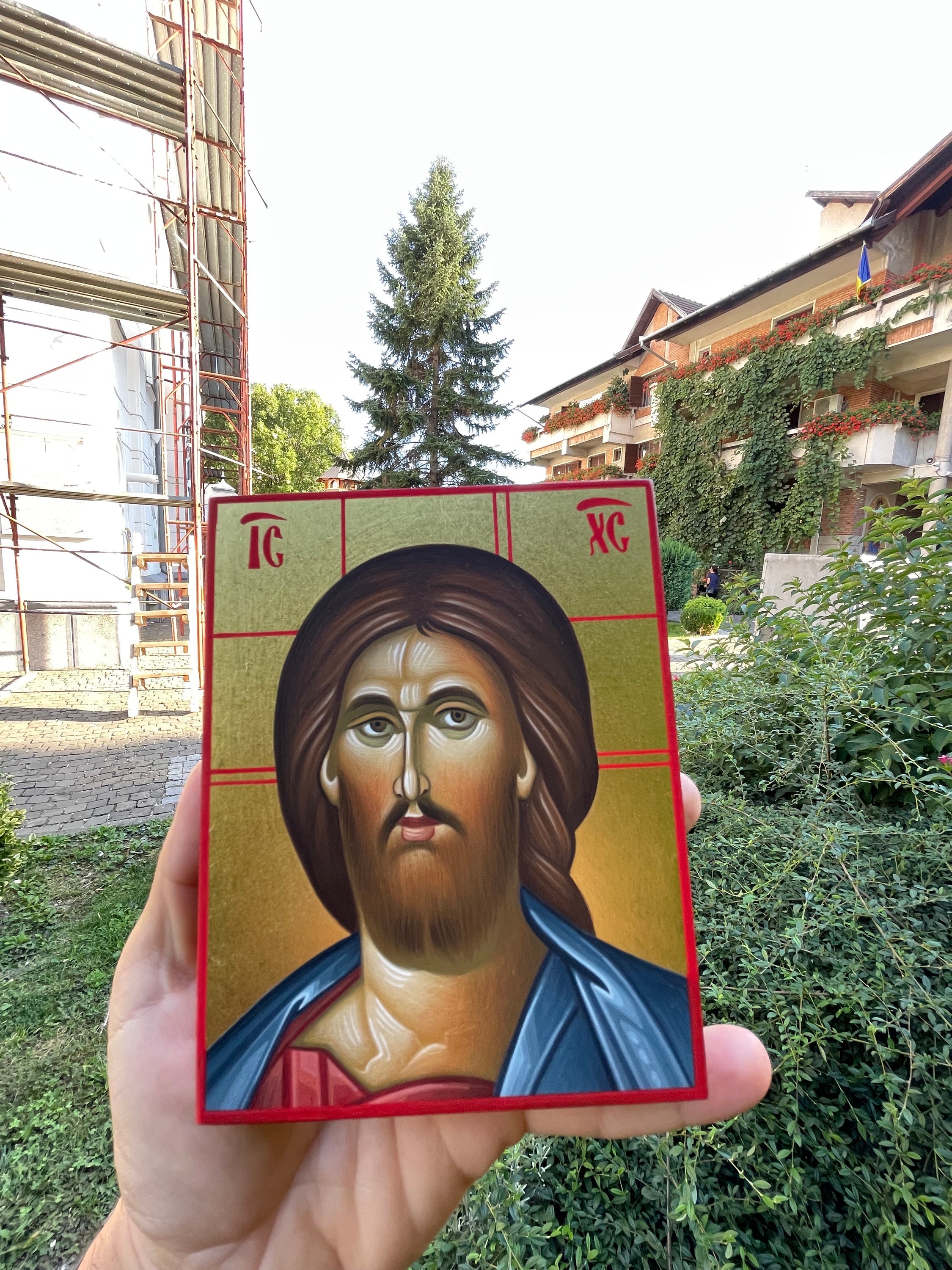 Hand Painted Icon of Jesus Christ on Linden Wood. - Etsy
