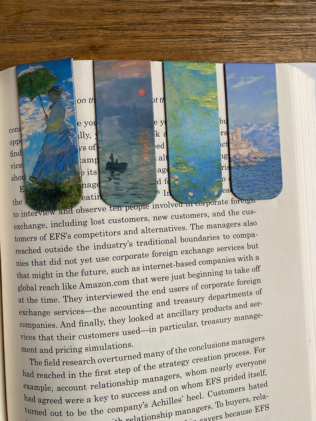 Van Gogh Magnetic Bookmark, Claude Monet Magnetic Bookmark, Artist ...