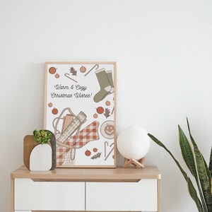 Warm & Cozy Christmas Wishes Art Print | Digital Download - Etsy
