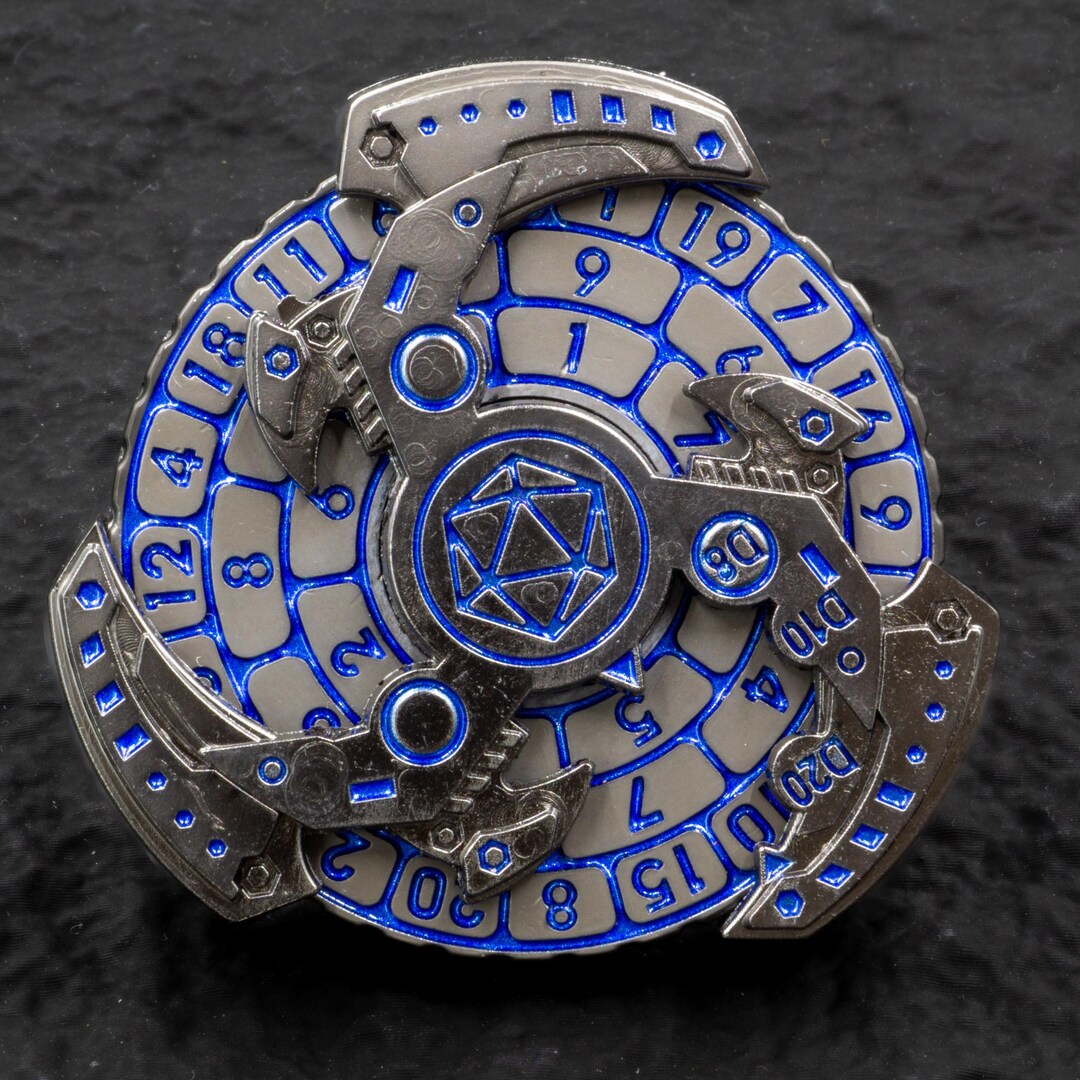 DND Metal Fidget Spinner Dice Metal Spinner Dice for Role Playing Games ...