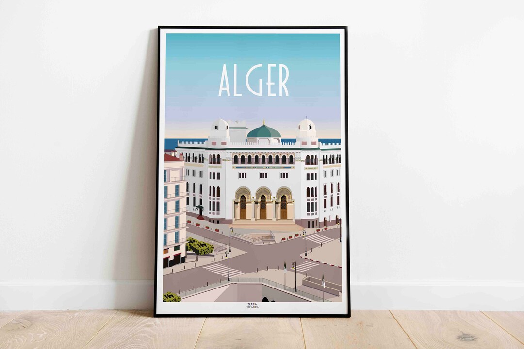 Algeria Poster, Algiers Grande Poste Poster, Home Decor, Wall Art Algeria - Etsy