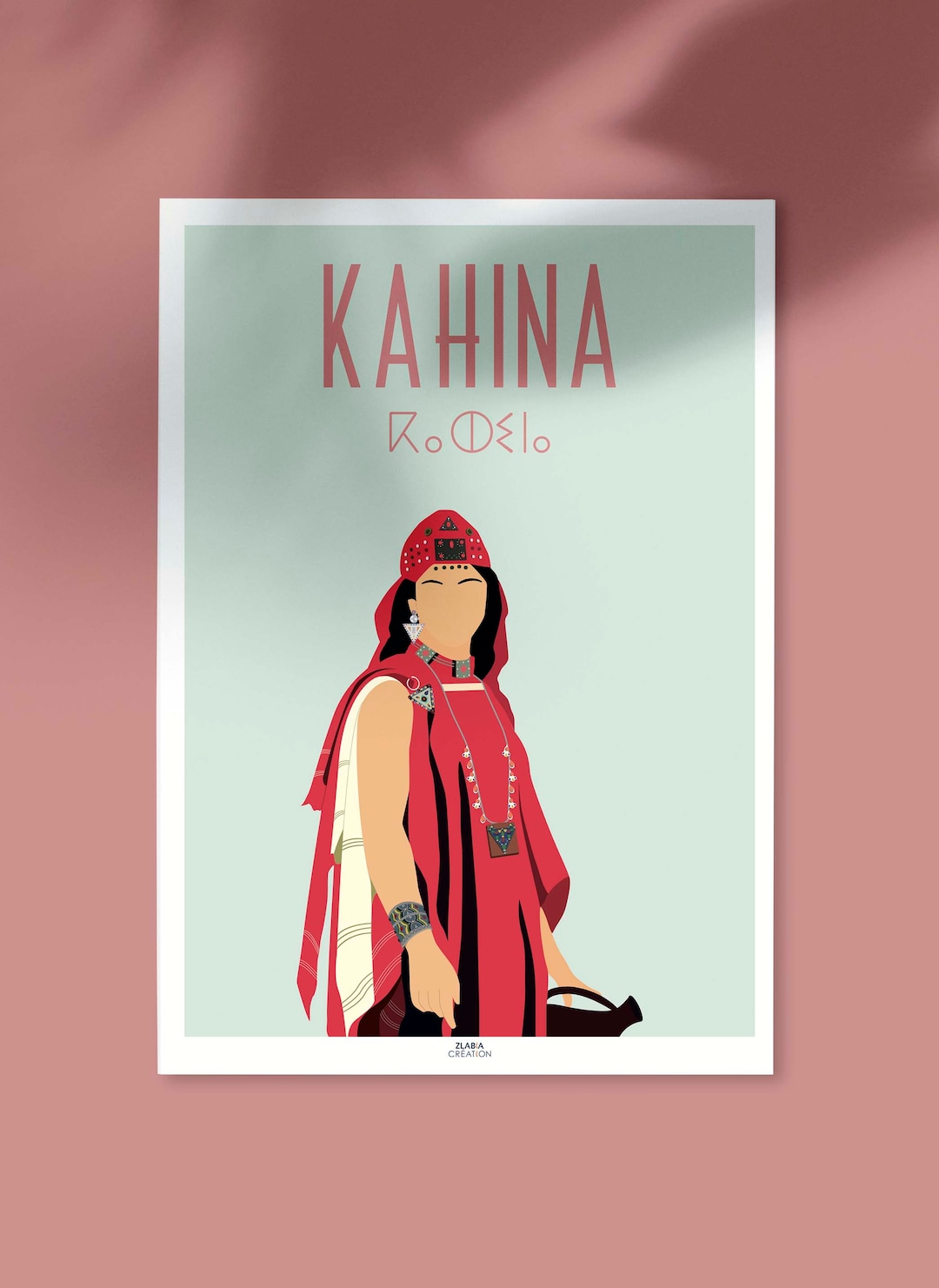Algeria Kahina Kabylie Poster, Minimalist Poster, Home Decor, Wall Art - Etsy