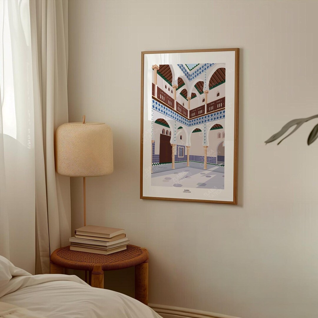 Algeria Poster, Palace of the Rais, Home Decor, Wall Art Algeria - Etsy ...