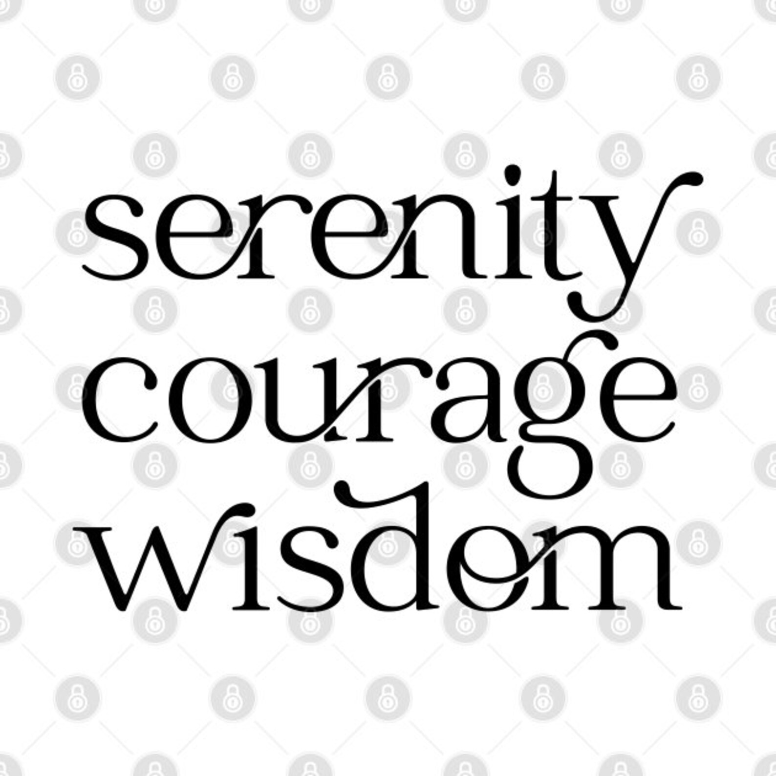 Serenity Prayer AA / Alcoholics Anonymous / Sobriety / NA / - Etsy