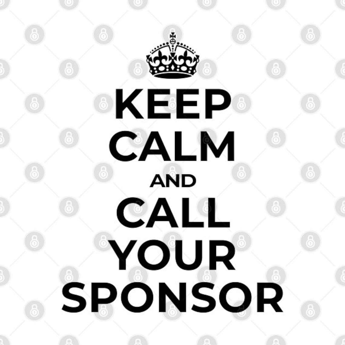 Keep Calm and Call Your Sponsor AA / NA Funny Gift Spiral - Etsy