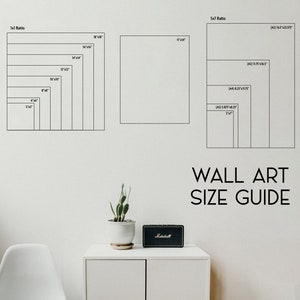 Neutral Size Guide Pngs for Wall Art and Printables, Including Most ...